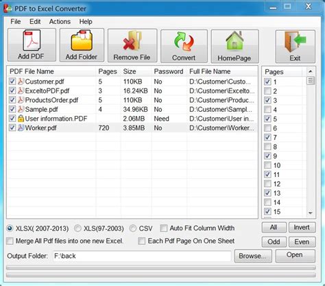 Free PDF To Excel Converter Download
