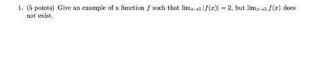 Solved Points Give An Example Of A Function F Such Chegg Com