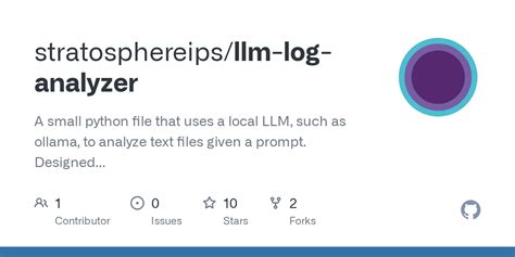 Llm Log Analyzerlog Analyzerpy At Main · Stratosphereipsllm Log Analyzer · Github