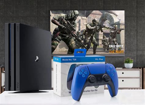 Wireless Joystick Bluetooth Ps4 Controller Gamepad 6 Axis Game Mando