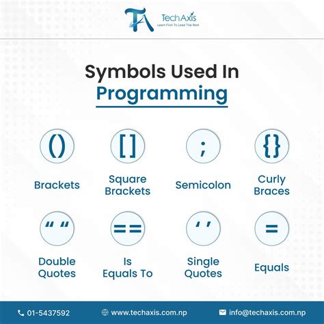 Techaxis Learnfirsttoleadtherest Programmingsymbols Techaxis