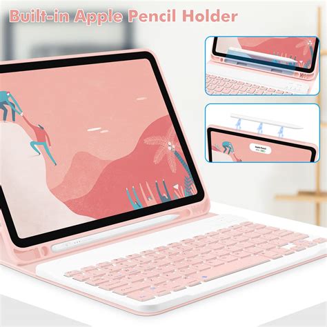Pink Ipad Air Case With Keyboard