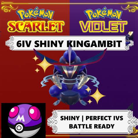 Kingambit Shiny 6iv Pokemon Pokemon Scarlet And Violet Ready To