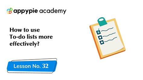 how to use to do lists more effectively learn online personal development appy pie academy