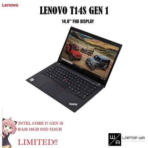 Jual Lenovo Thinkpad T S Gen Core I Gen Ram Gb Ssd Gb Inch Display Shopee Indonesia