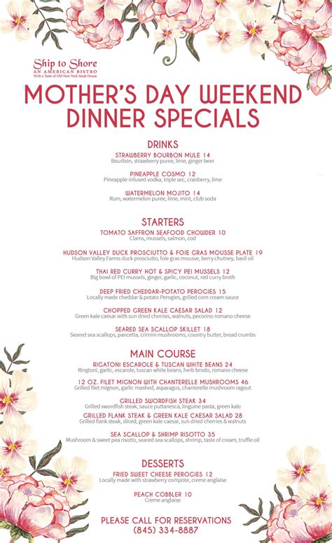 Mothers Day 2024 Restaurant Specials Phebe Brittani
