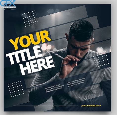 فایل لایه باز پست اینستاگرام مدرن