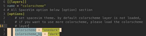 colorscheme won t apply r spacevim