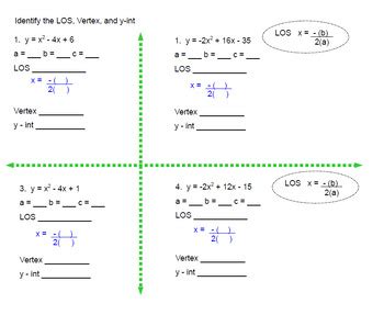 Lesson Graphing Quadratic Functions Standard Form Quadratic Functions Unit