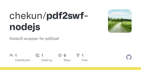 Github Chekunpdf2swf Nodejs Nodejs Wrapper For Pdf2swf