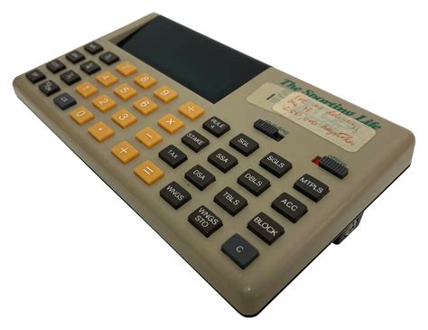 Sinclair Sporting Life Settler Calculator Computing History