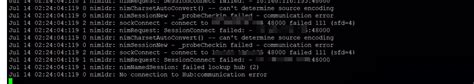 On Enabling Nimldr Debug We See Below Error Messages