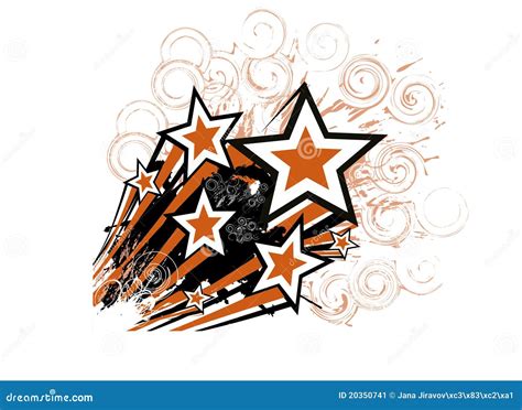 Flying Stars Stock Vector Illustration Of Spirals Night 20350741