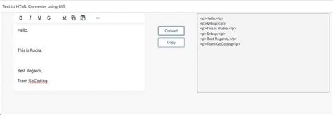 Text To Html Converter Integration In Sap Ui5 Go Coding