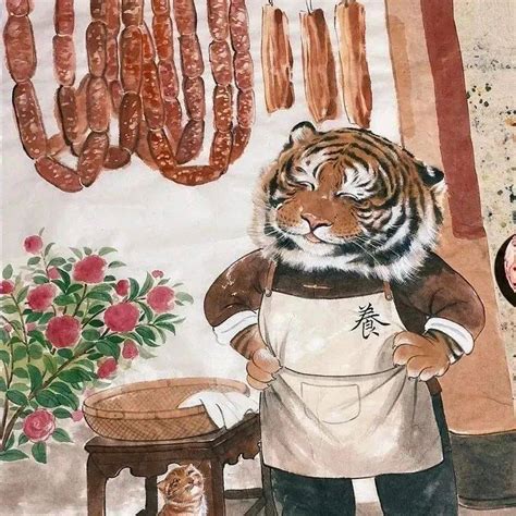 虎年虎画萌虎的幸福生活 书画 练心 官职