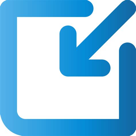 minimizing arrows generic gradient outline icon