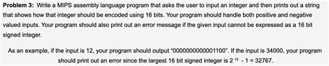 Solved Problem Write A MIPS Assembly Language Program Chegg
