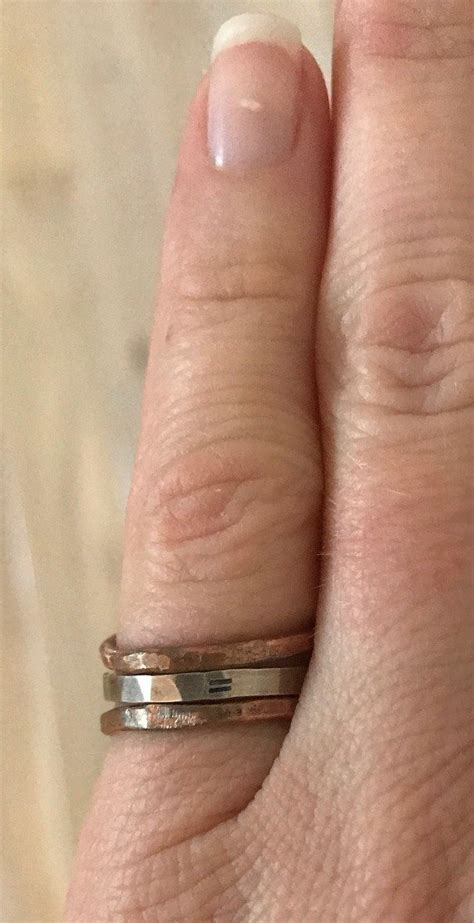 Equal Three Ring Stack