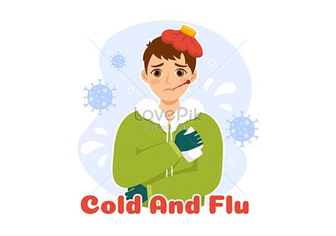 독감과 감기 질병 그림 일러스트 무료 다운로드 Lovepik
