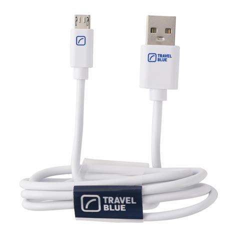Micro USB Data Sync And Charge Cable Travel Blue Travel Accessories