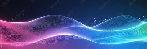 Vibrant Abstract Waves In Pink And Blue Hues Creating A Dynamic Visual Effect With A Sense Of