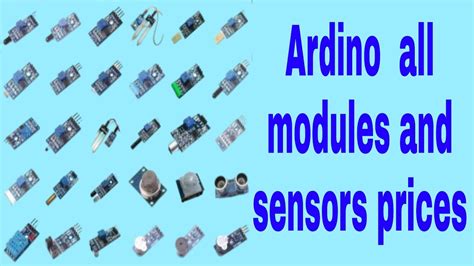 Ardino Modules And Sensors Price Youtube