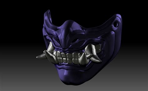 Stl File Sub Zero Samurai Mask・3d Printing Template To Download・cults