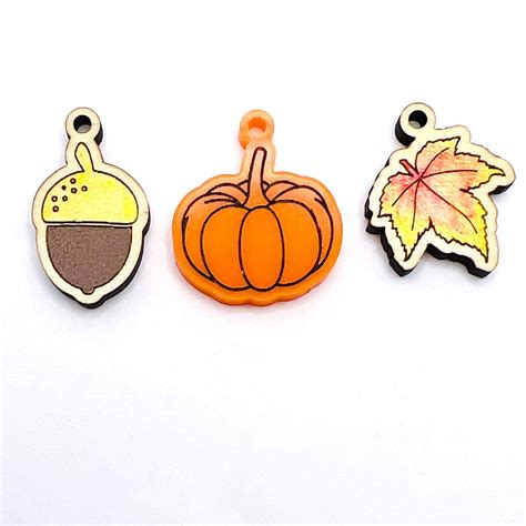 Simple Fall Charms Set Of 5 Glowforge Shop
