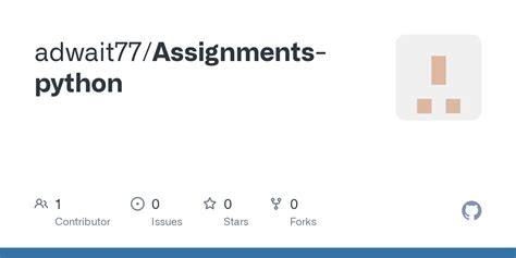 Github Adwait77assignments Python