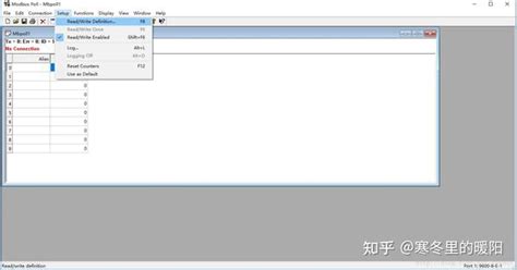 Modbus Poll和modbus Slave使用心得 知乎