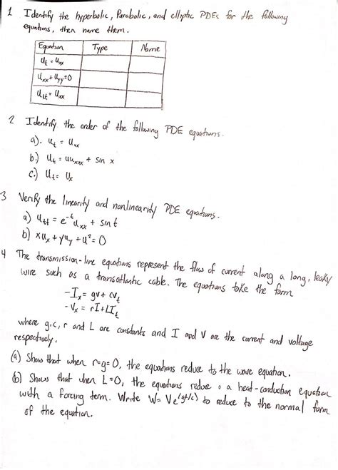 Solved Identify The Hyperbolic Parabolic And Elliptic Chegg