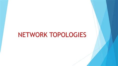 Network Topologies In Computer Networkingpptx