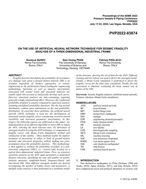 Pdf On The Use Of Artificial Neural Network Technique For Seismic