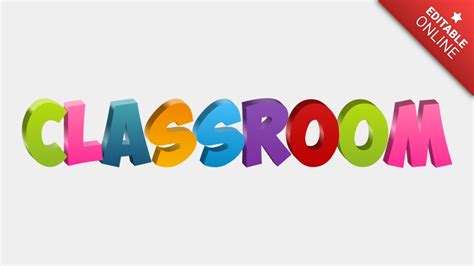 Classroom Text Effect Generator