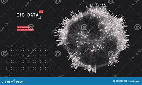 Global Connected Network Creative Big Data Visualization Cluster Analysis Background