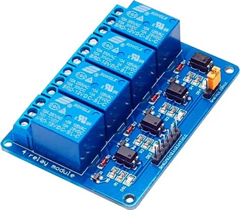 Módulo Relés v ch Optoacoplado Arduino Pic Max Cuotas sin interés