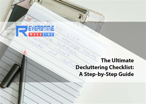 The Ultimate Decluttering Checklist A Step By Step Guide