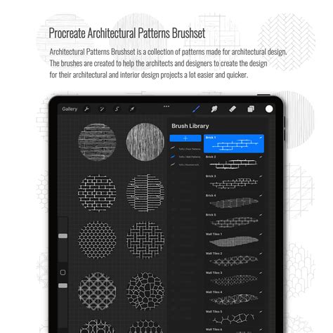 Procreate Architectural Patterns Brushset Toffu Co
