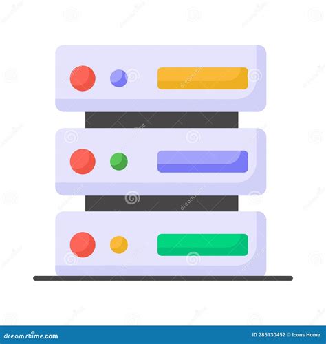 Check This Beautifully Designed Icon Of Data Server In Modern Style Stock Vector Illustration