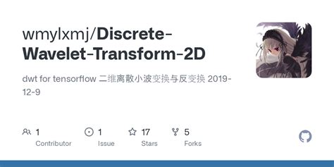 Github Wmylxmj Discrete Wavelet Transform D Dwt For Tensorflow