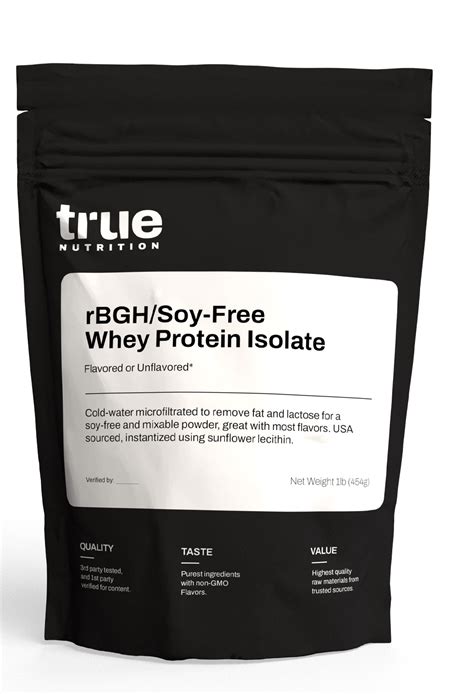 Rbgh Whey Protein Isolate 1lb Soy Free Highest Quality