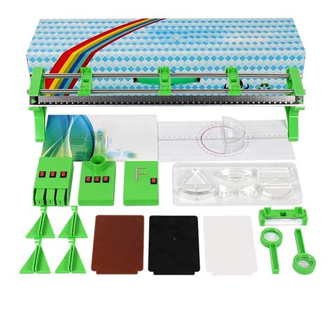 Buy Physical Optics Experiment Box Set Optical Bench Lens Pinhole Imaging Three Light Sources