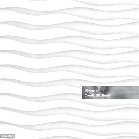 원활한 추상 패턴입니다 화이트 텍스처입니다 웨이브 물결 모양 현대 기하학적 흰색 배경입니다 인테리어 디자인 벽 3d 벡터