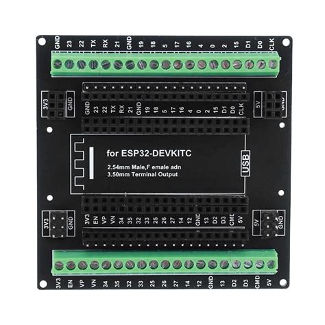 Husxh For Esp32 Super Breakout Board 381mm 015inch Terminal Gpio