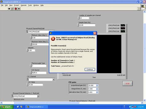 Pid Temperature Control Through Voltage Amperes And Thermocouple As Sensor Ni Community