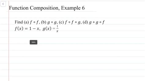 How To Compose Functions Example 6a Math Energy Tv Youtube