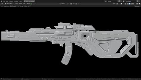 Advanced Scifi Gun Works In Progress Blender Artists Community