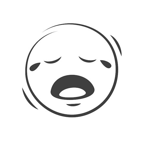 Premium Vector Emoji Emoticon Crying