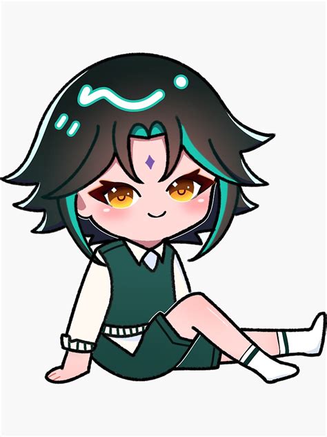 Xiao Genshin Impact Chibi Design Sticker For Sale By Xuchimi