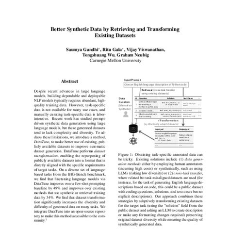 Better Synthetic Data By Retrieving And Transforming Existing Datasets Acl Anthology